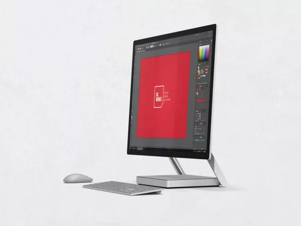 Free Microsoft Surface Studio Mockups | The Free Mockup