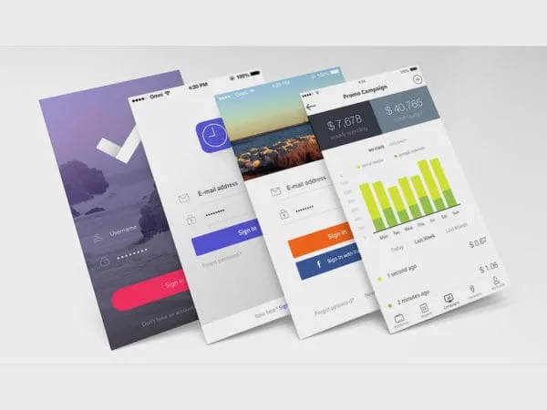 Perspective Screens – Free PSD Mockup | The Free Mockup