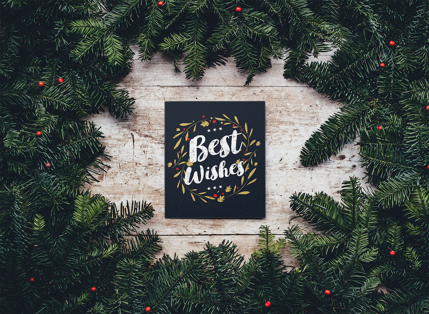Christmas Card Free PSD Mockup Christmas Card Free PSD Mockup