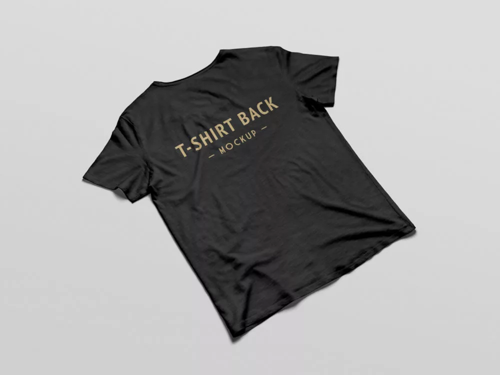 T Shirt MockUp PSD Back Free Mockup