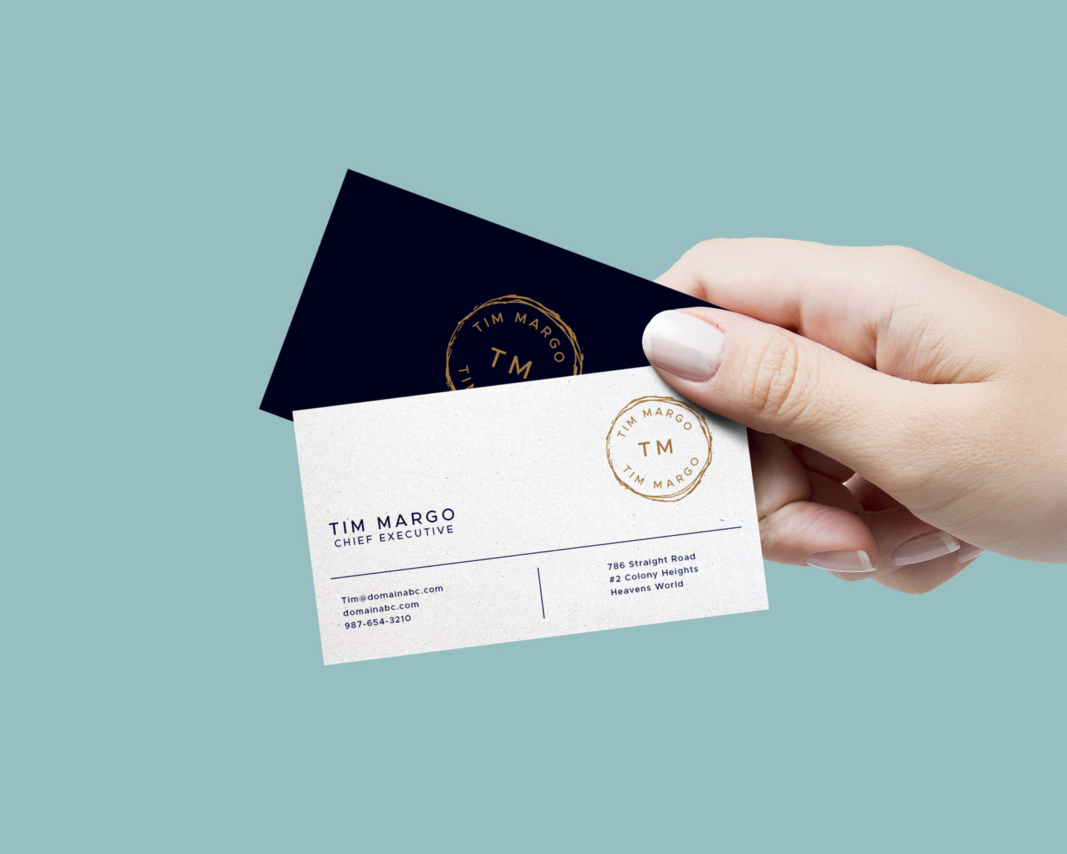 Hand Holding Business Cards Hand Holding Business Cards