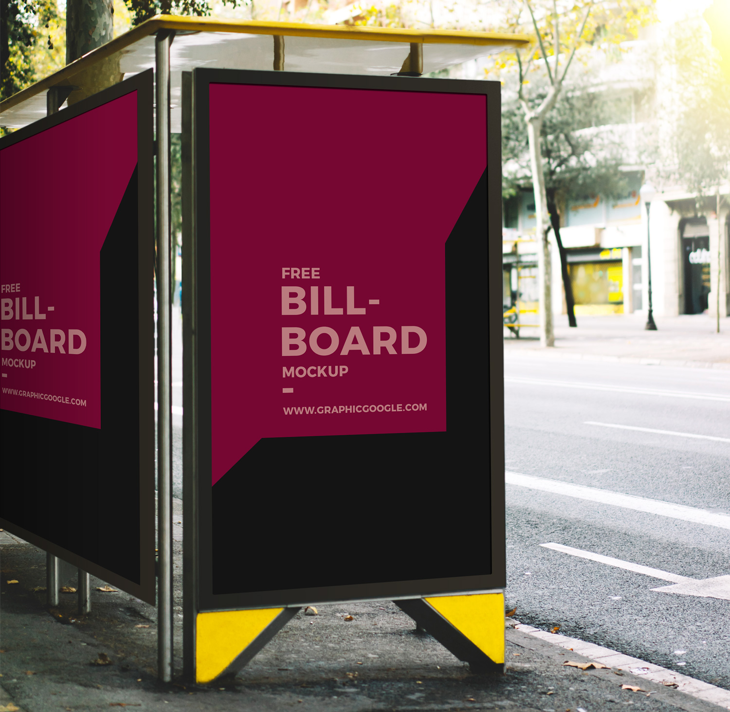 Free-Outdoor-Bus-Stop-Advertisement-Billboard-Mockup-2018 - Free Mockup Free-Outdoor-Bus-Stop-Advertisement-Billboard-Mockup-2018 - Free Mockup