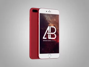 Red Clean iPhone Mockup | The Free Mockup