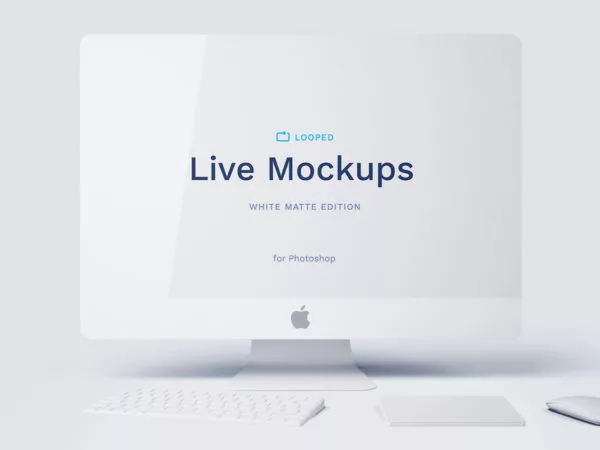 iMac-White-Matte-Mockup | The Free Mockup