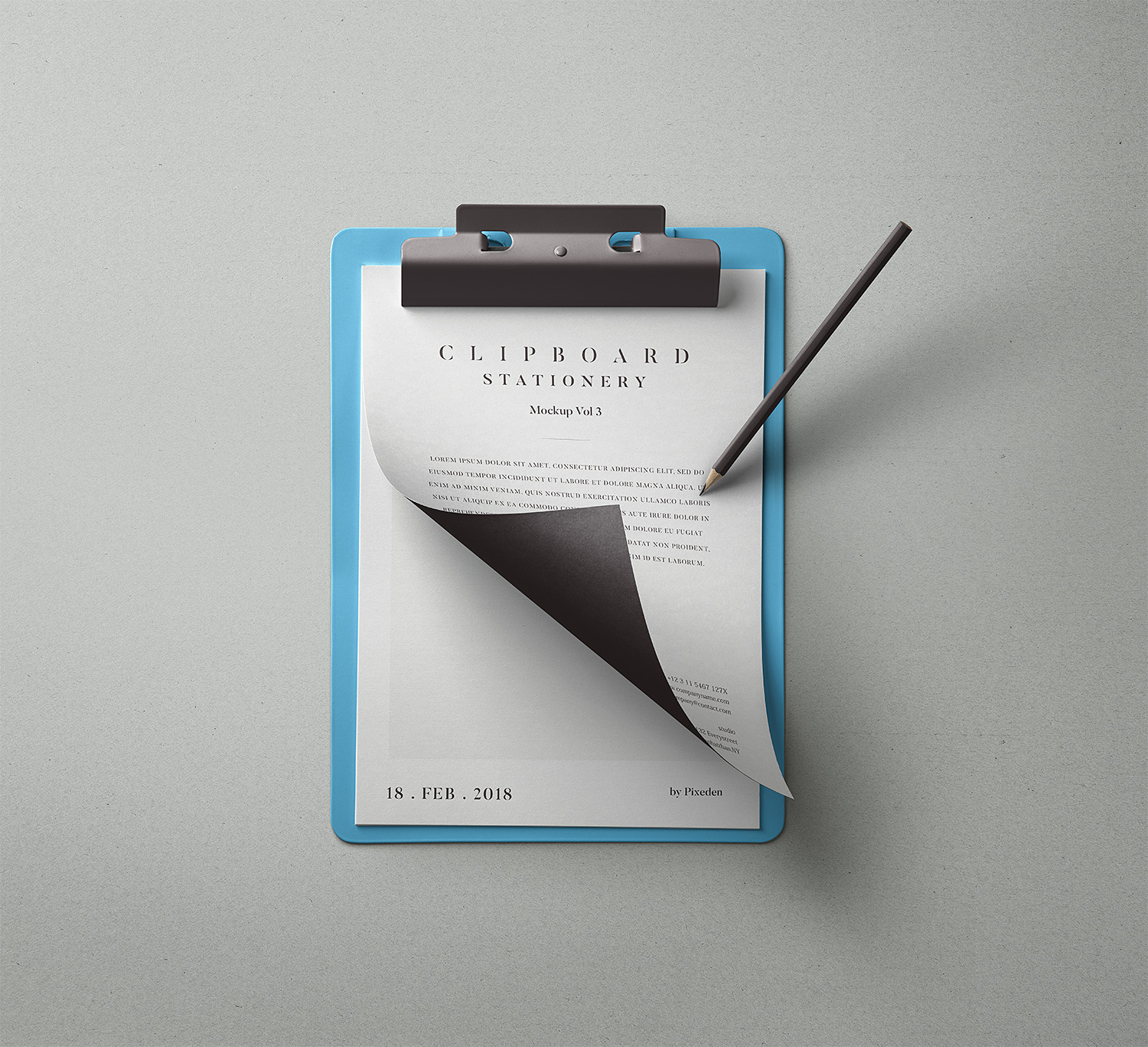 Clipboard Stationery Mockup Free PSD Clipboard Stationery Mockup Free PSD