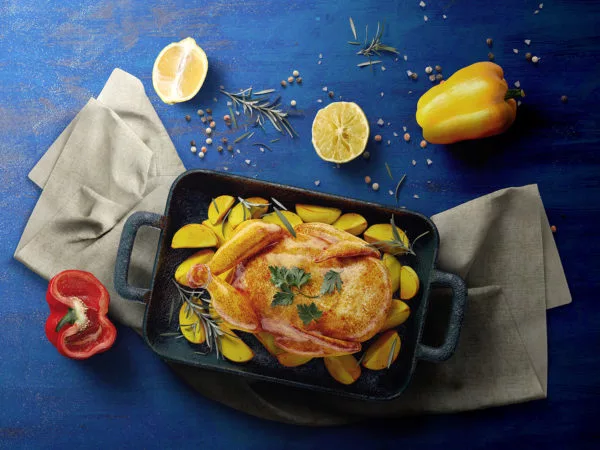 Food and Pack Free Scene PSD | Free Mockup