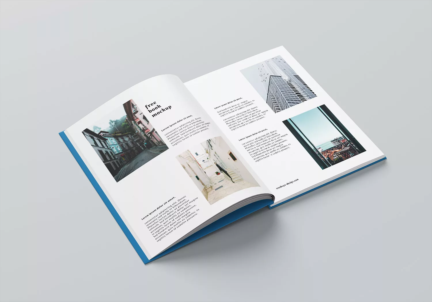 A4 Hardcover Book Mockup Free Mockup