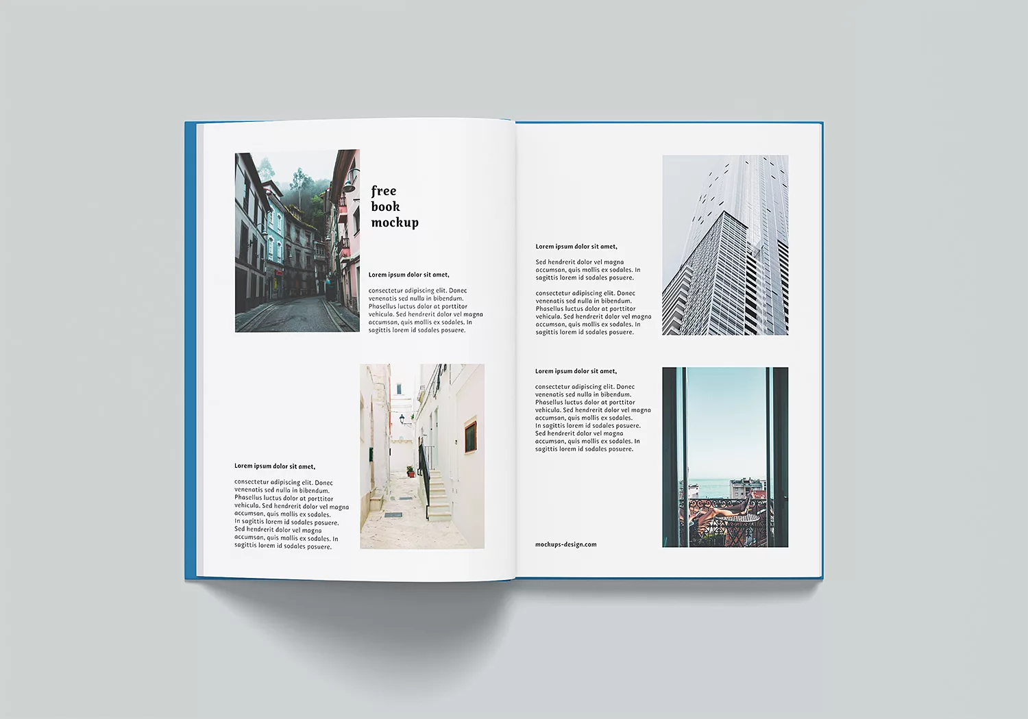 A4 Hardcover Book Mockup Free Mockup