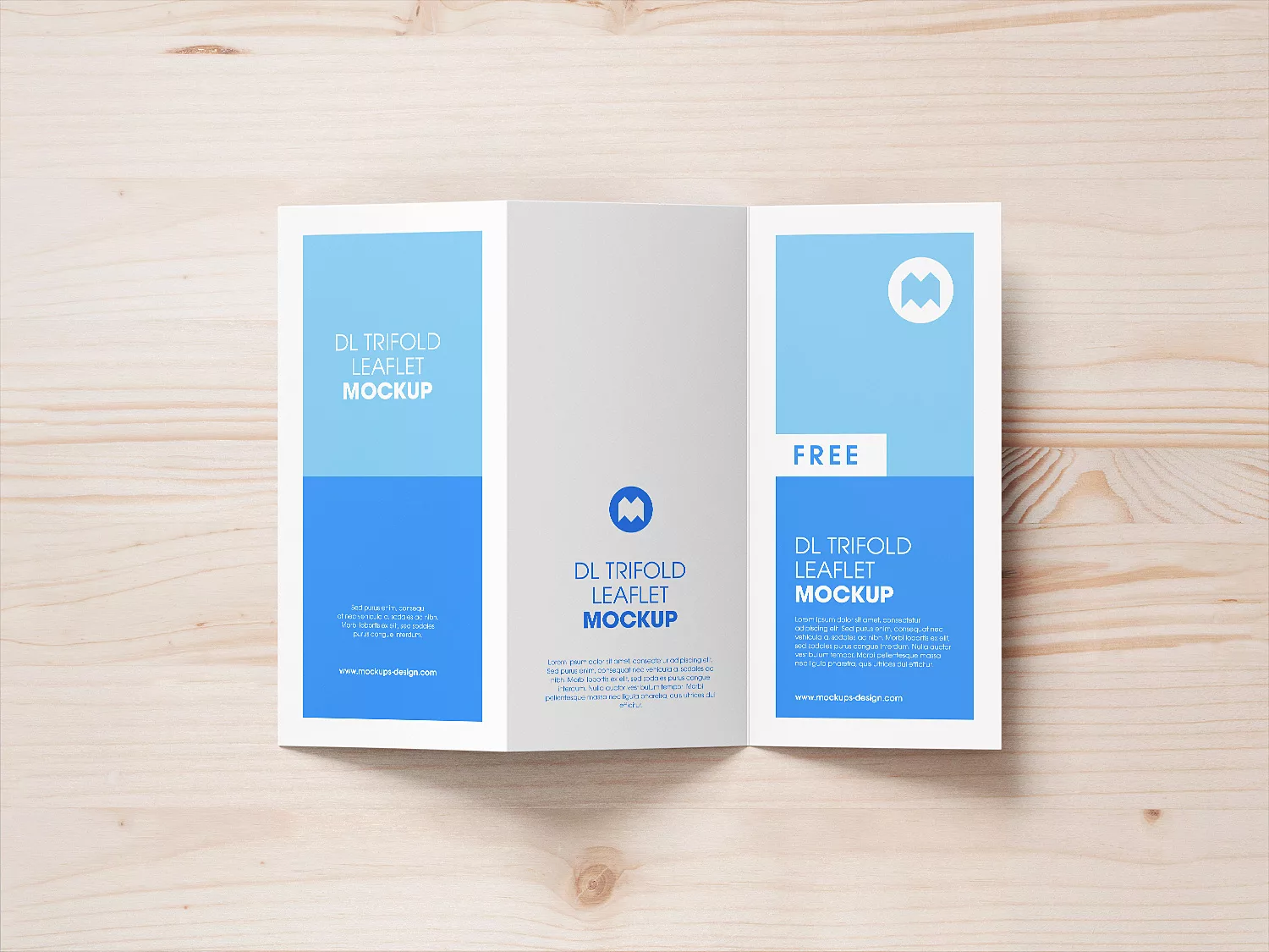 Trifold Leaflet Mockup Free