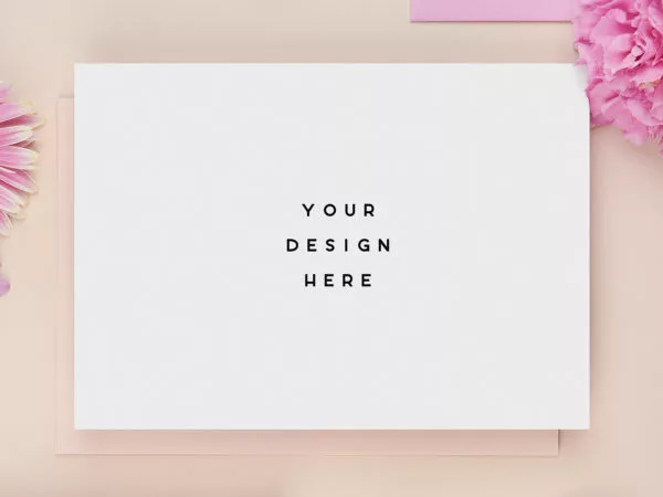 Thank You Card Mockup Floral Set | The Free Mockup