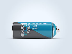 Spray Paint Bottle Label Mockup | Free Mockup