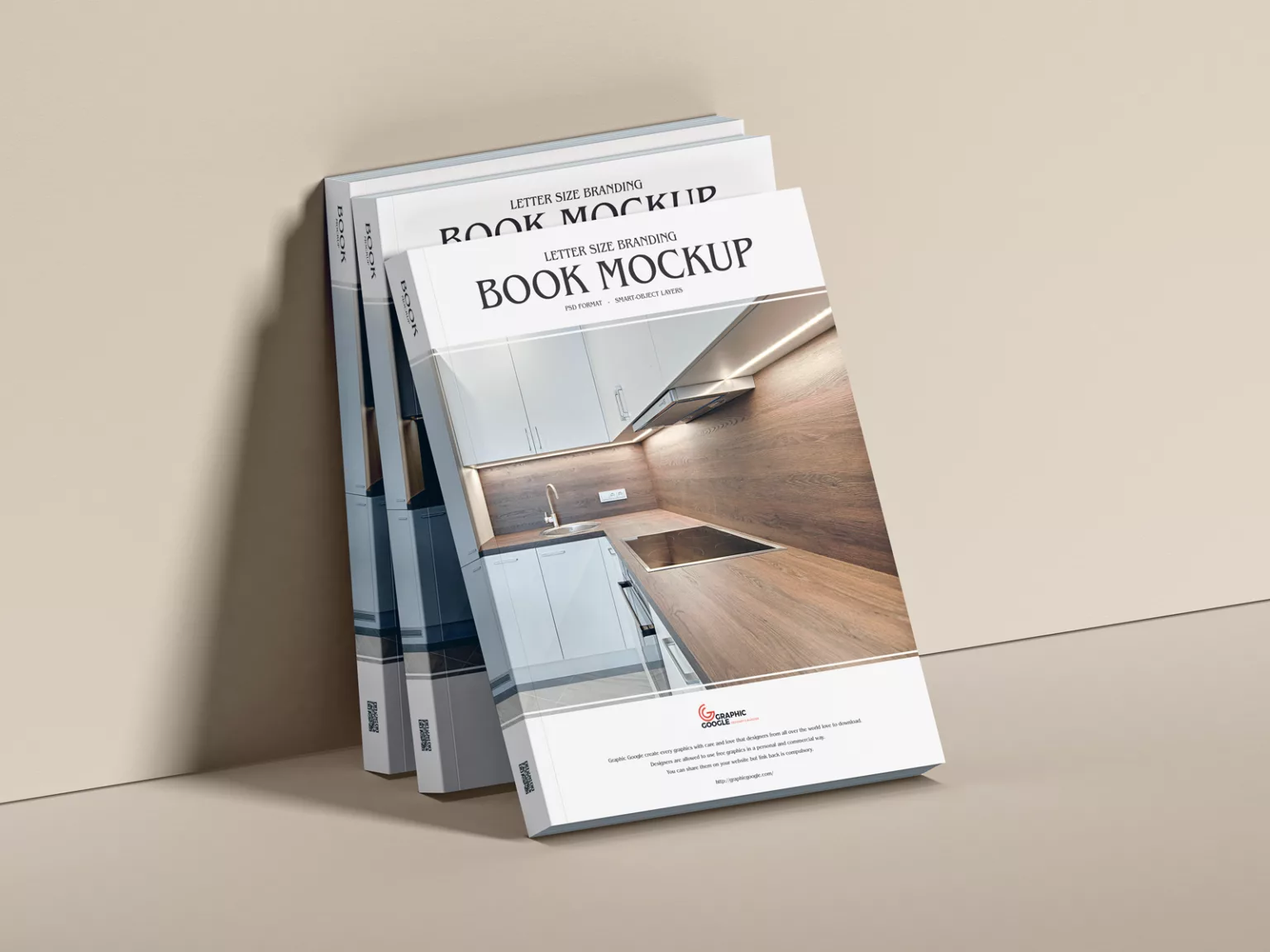 Letter-Size Book Mockup | The Free Mockup