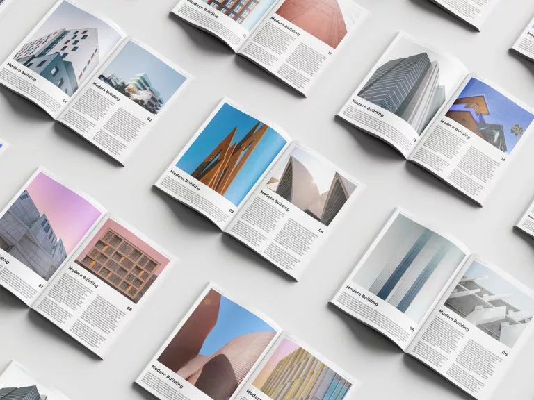 Magazine Grid Mockup | Free Mockup