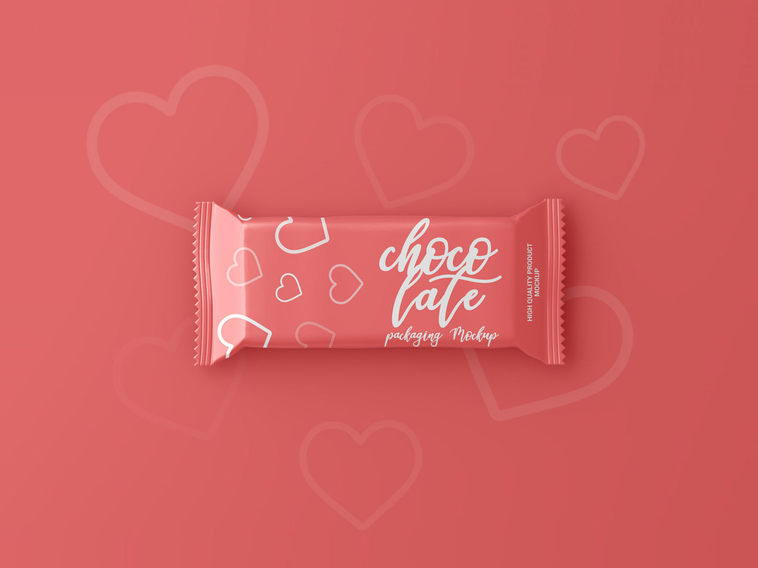 Chocolate Bar Packaging Mockup