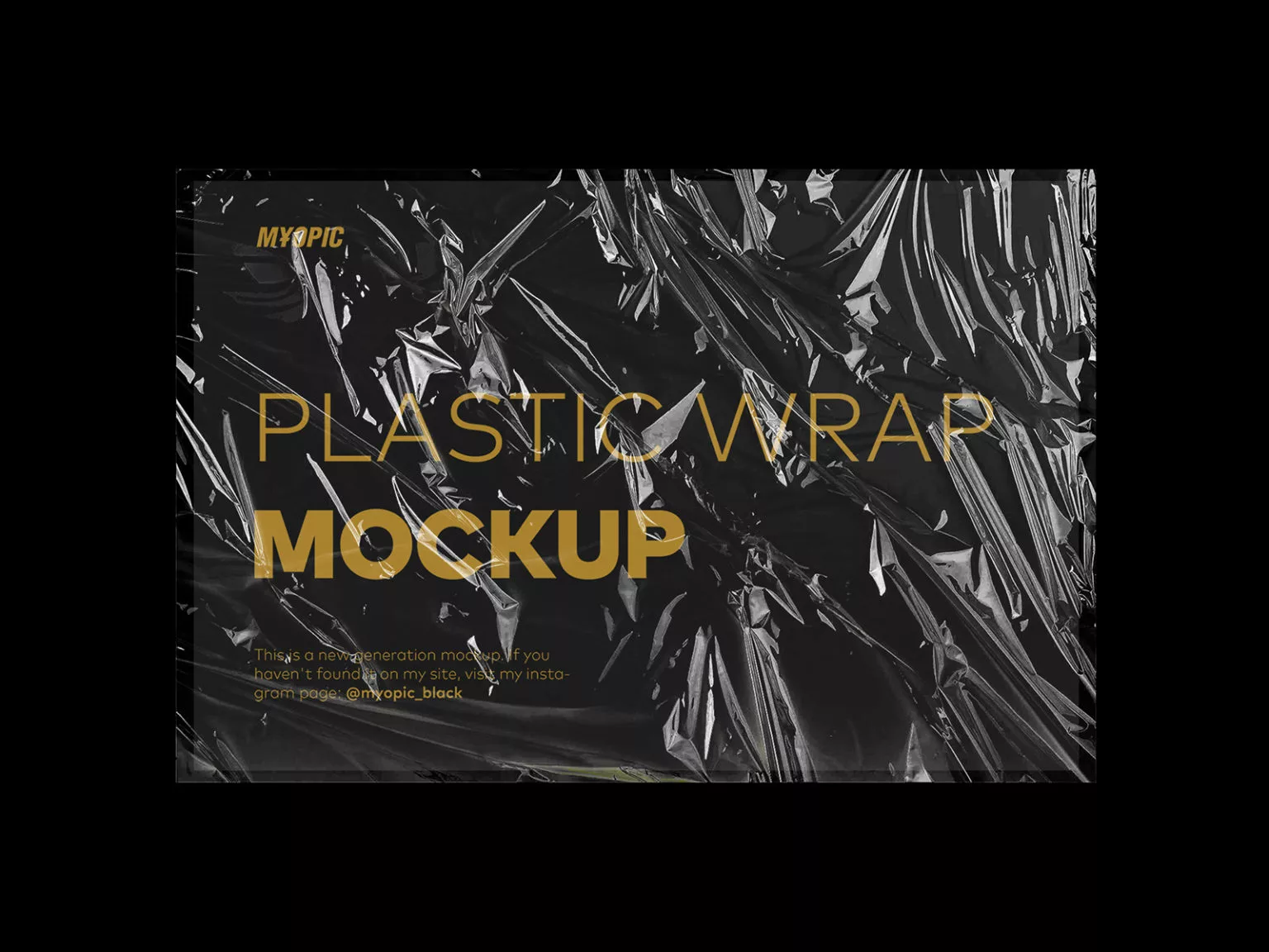 Plastic Wrap Texture Mockup | The Free Mockup