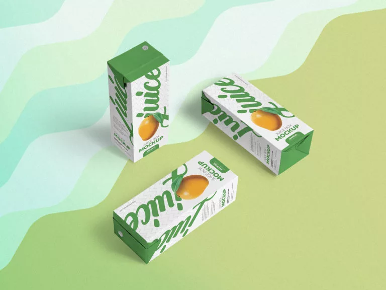 Juice Box PSD Mockup | The Free Mockup