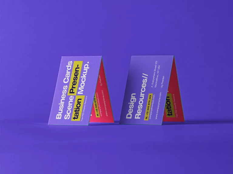 Business Card Scene Mockup | The Free Mockup