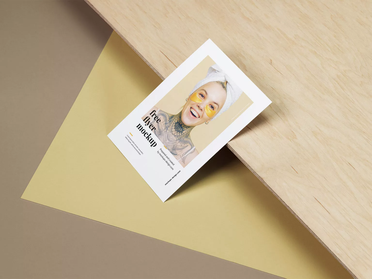 Simple A6 Flyer Mockup | The Free Mockup