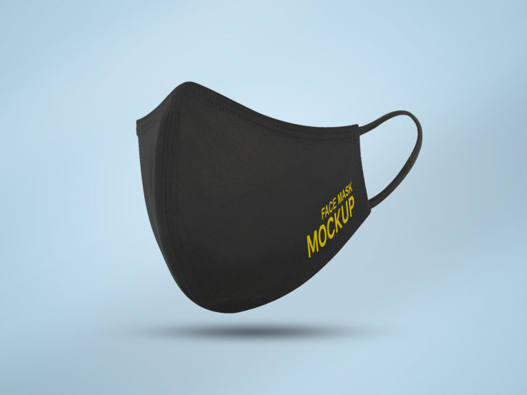 Face Mask PSD Mockup | Free Mockup
