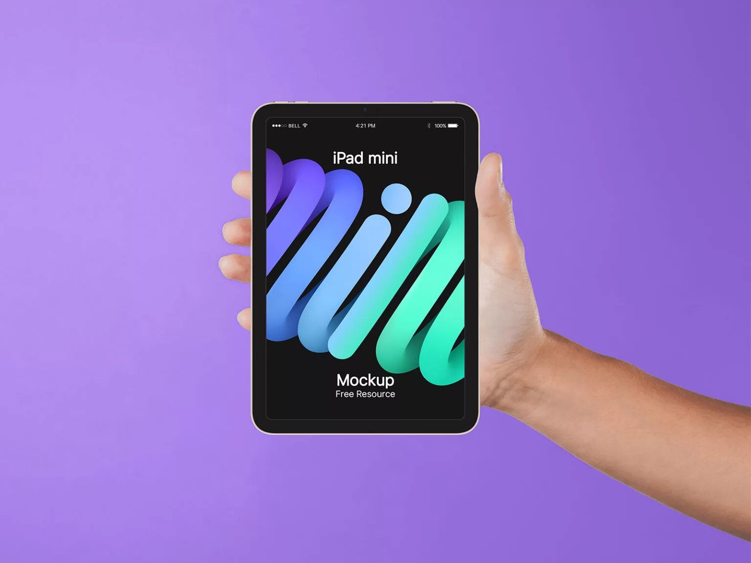 iPad Mini Mockup PSD in Hand | The Free Mockup