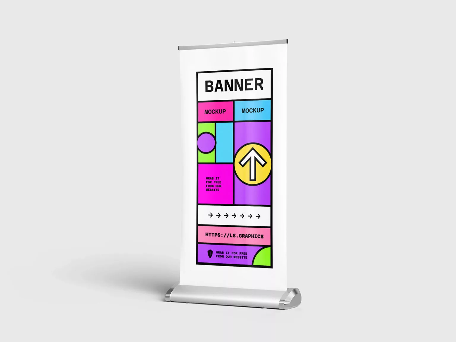 Free Roll-Up Mockup | The Free Mockup