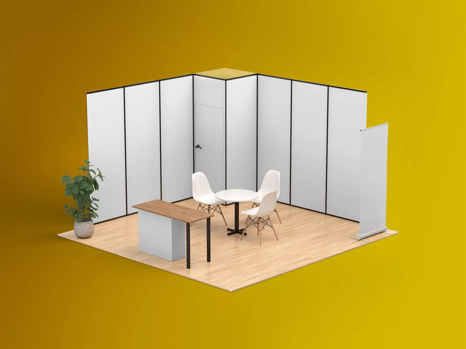 Exhibition Booth PSD Mockup | The Free Mockup