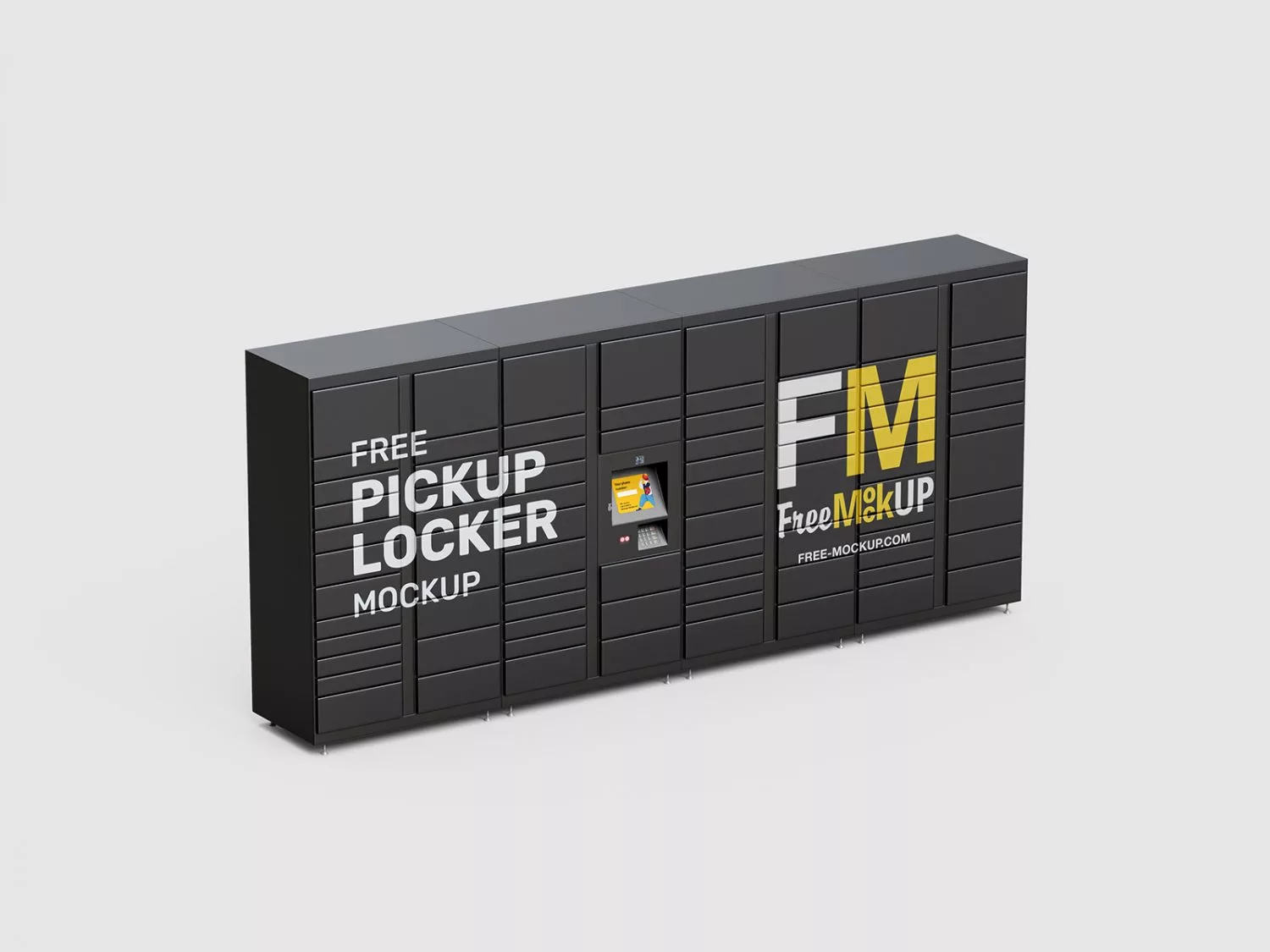 Pickup Locker Mockup Set | The Free Mockup