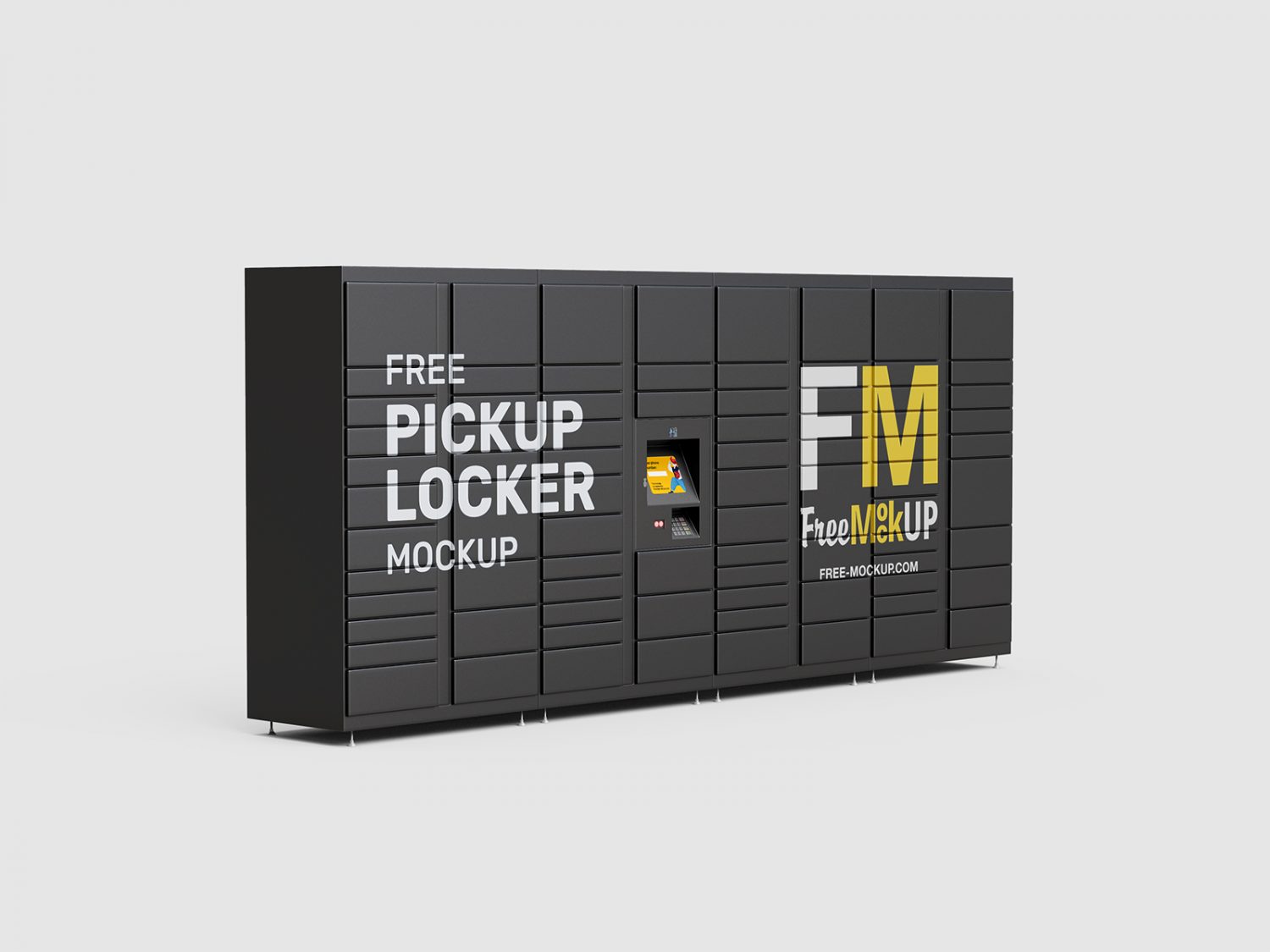 Pickup Locker Mockup Set | Free Mockup