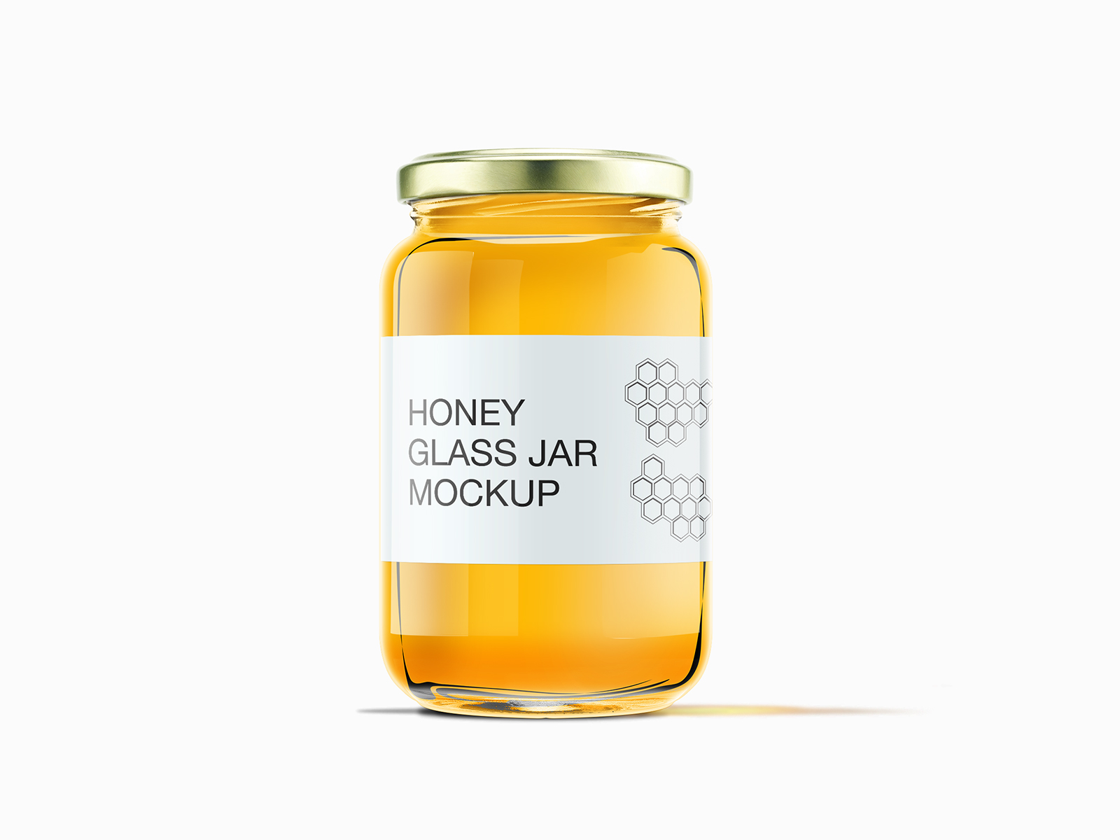 Honey Glass Jar Mockup Free Psd