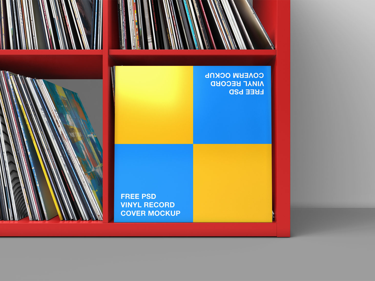Vinyl Record Cover Mockup | Free Mockup