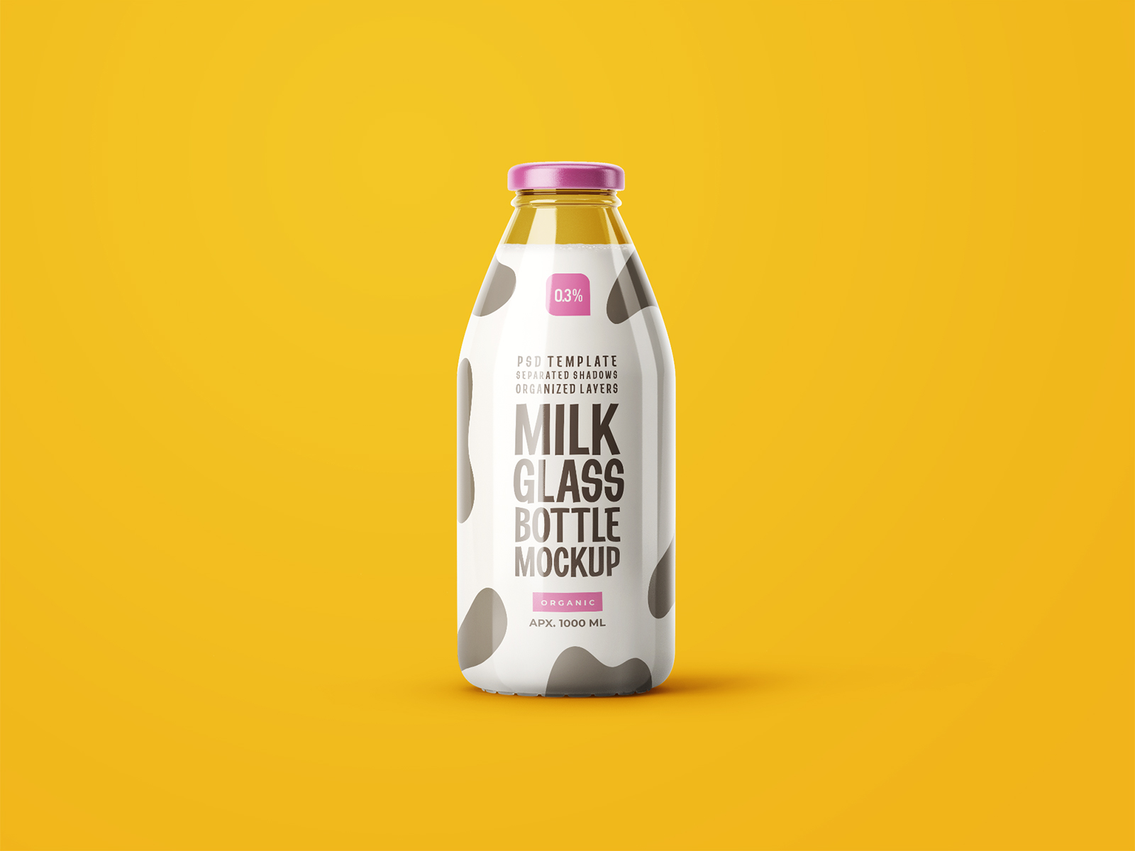 Free Milk Glass Bottle Mock Up The Free Mockup