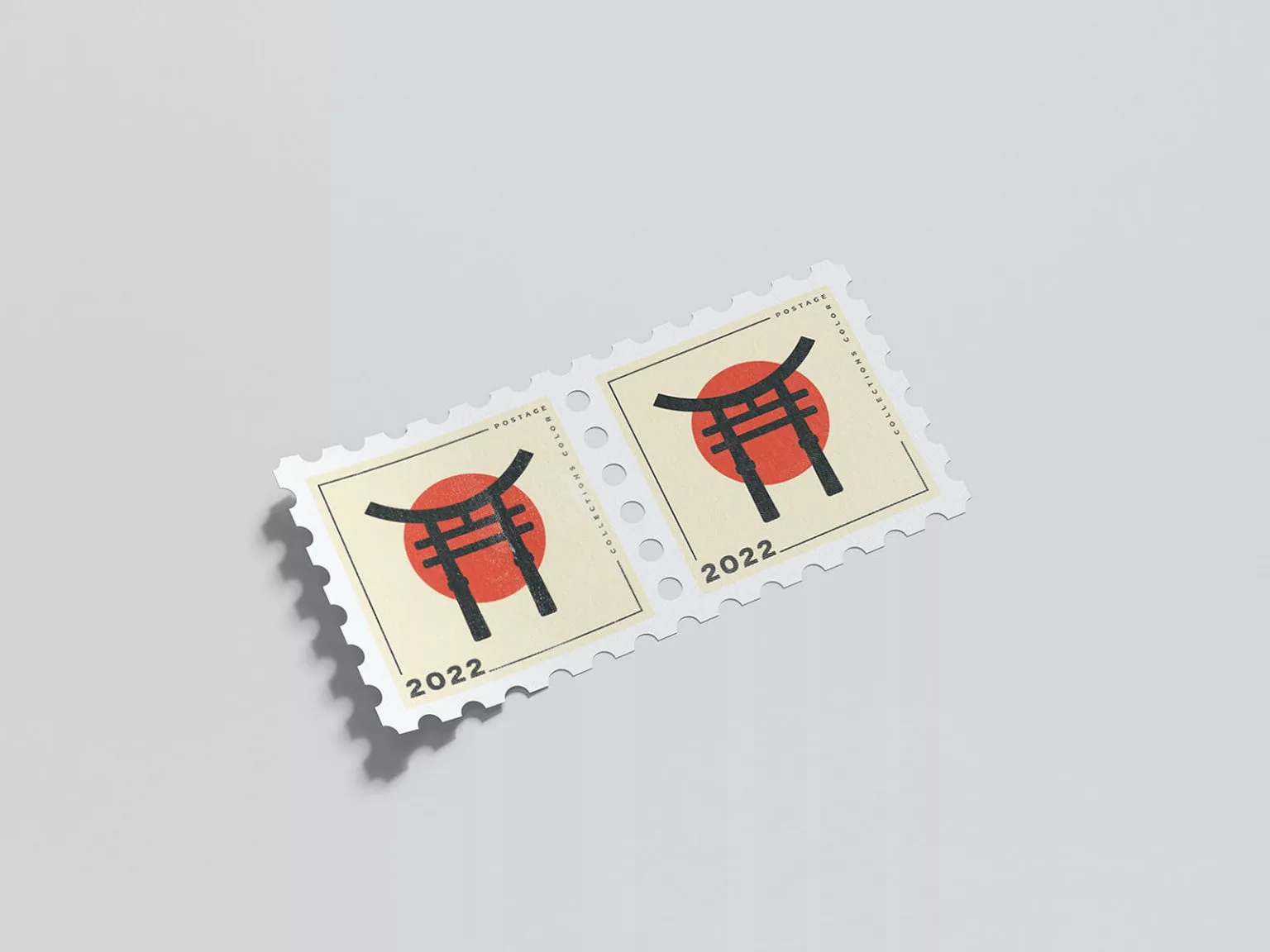 Postage Stamp Mock-Up | The Free Mockup