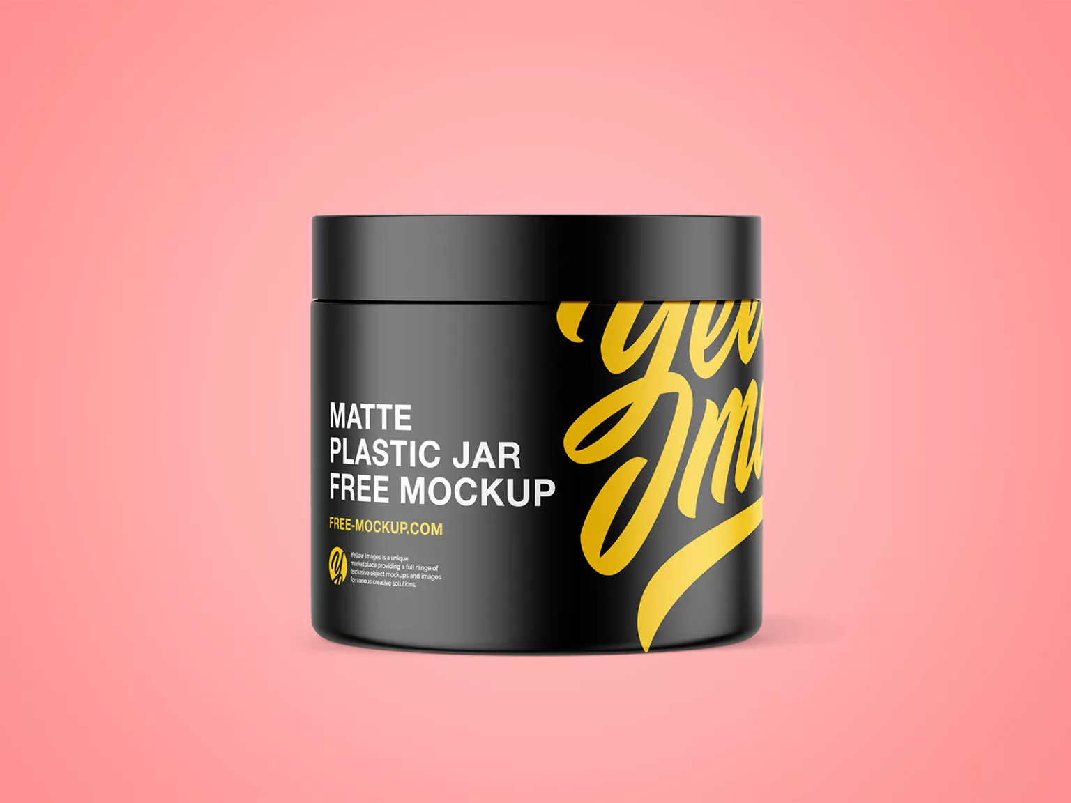 Matte Plastic Jar Mockup | The Free Mockup