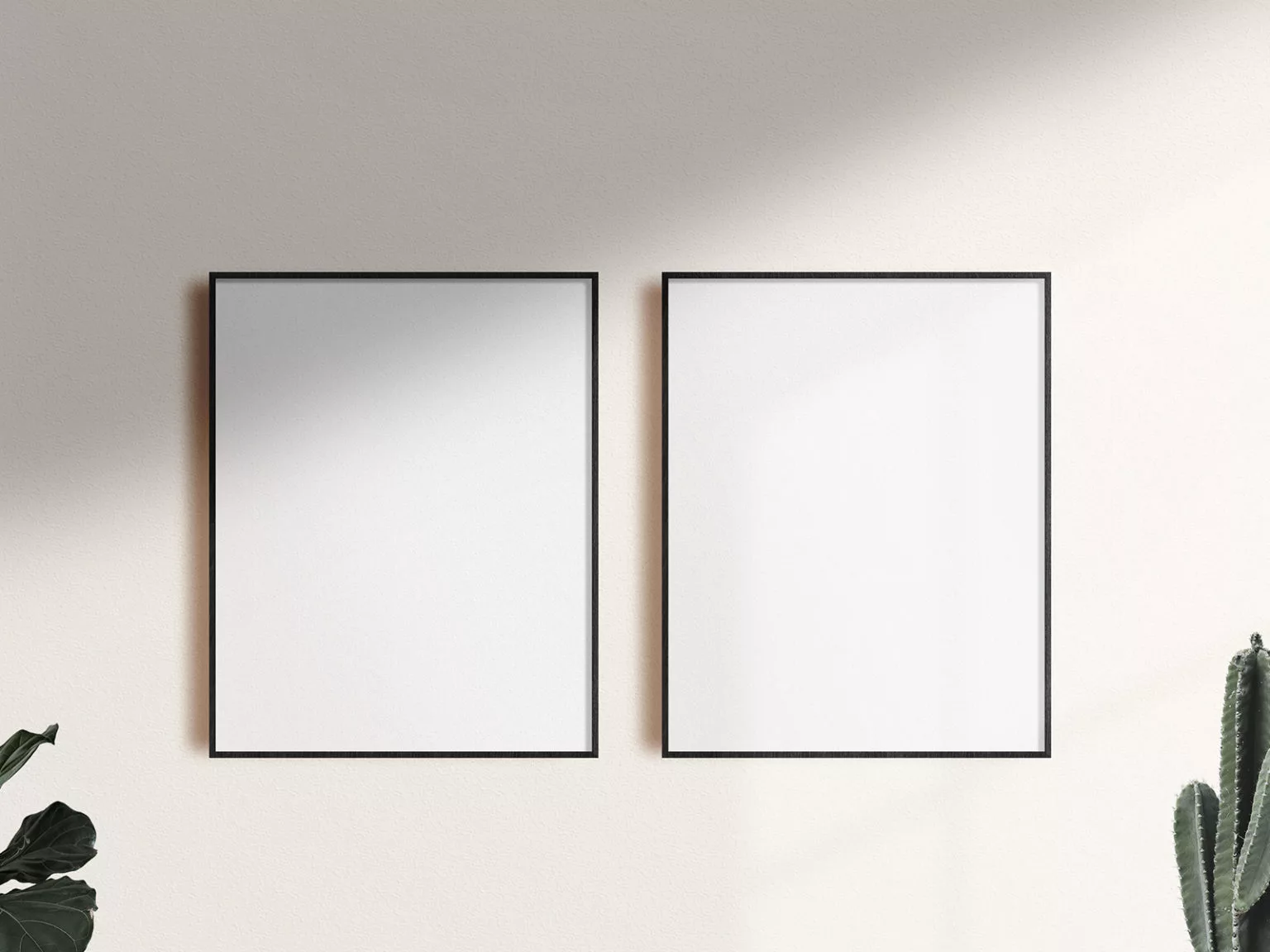 Free Minimalist Picture Frame Mockup Set | The Free Mockup
