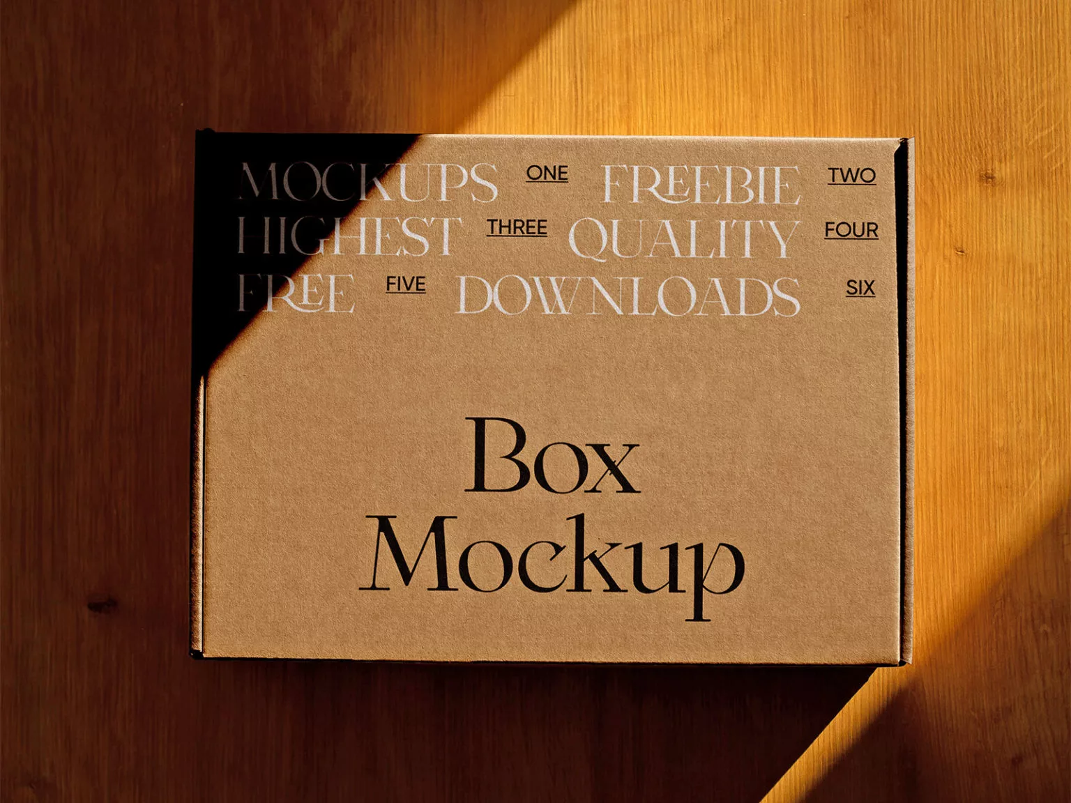 Pinch Lock Box Free Mock-Up Top View | The Free Mockup