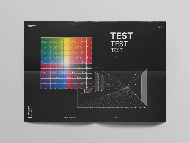 A4 Paper Mockup | Landscape & Portrait Orientation | The Free Mockup