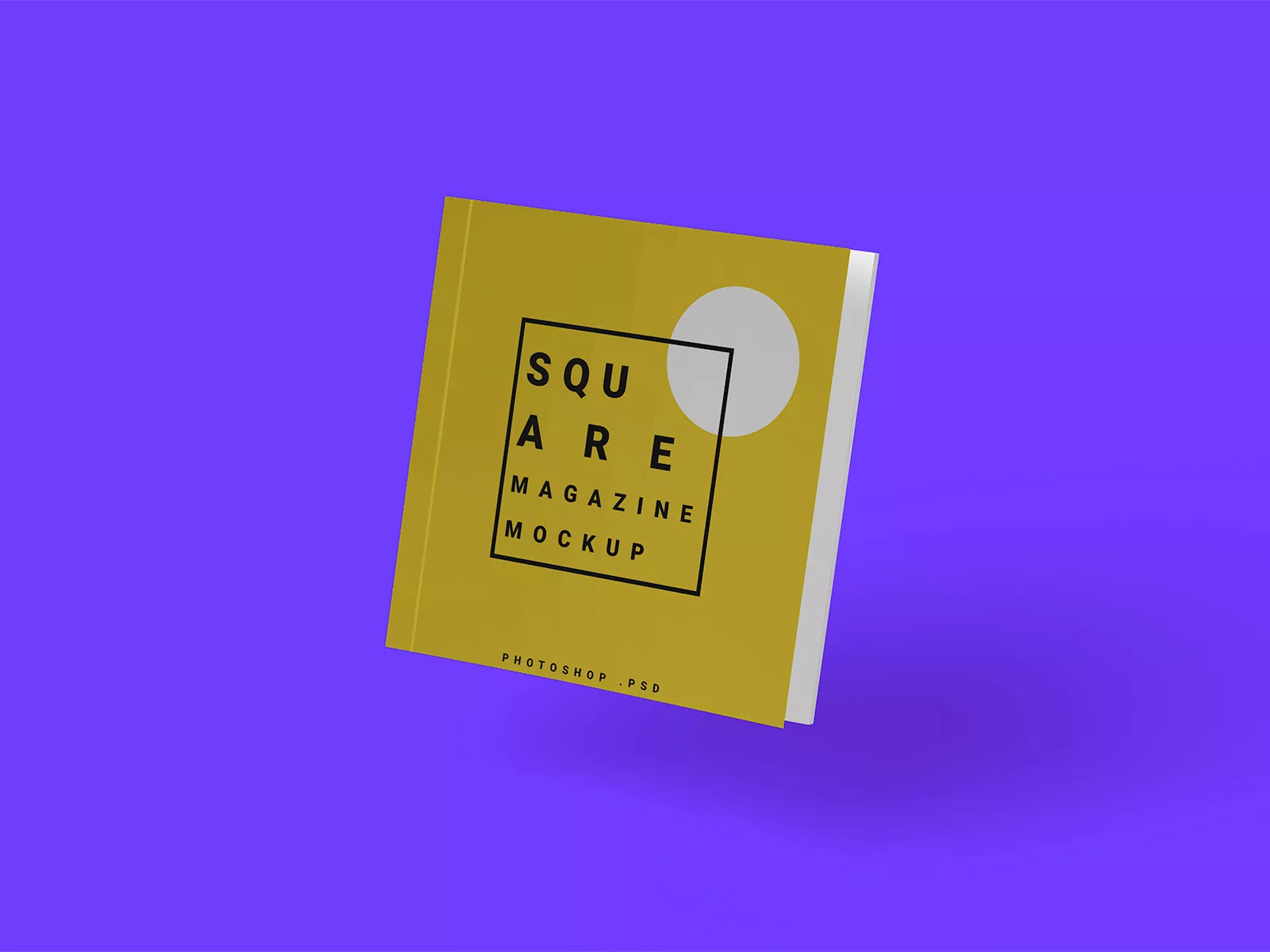 Floating Square Magazine Mockup | The Free Mockup