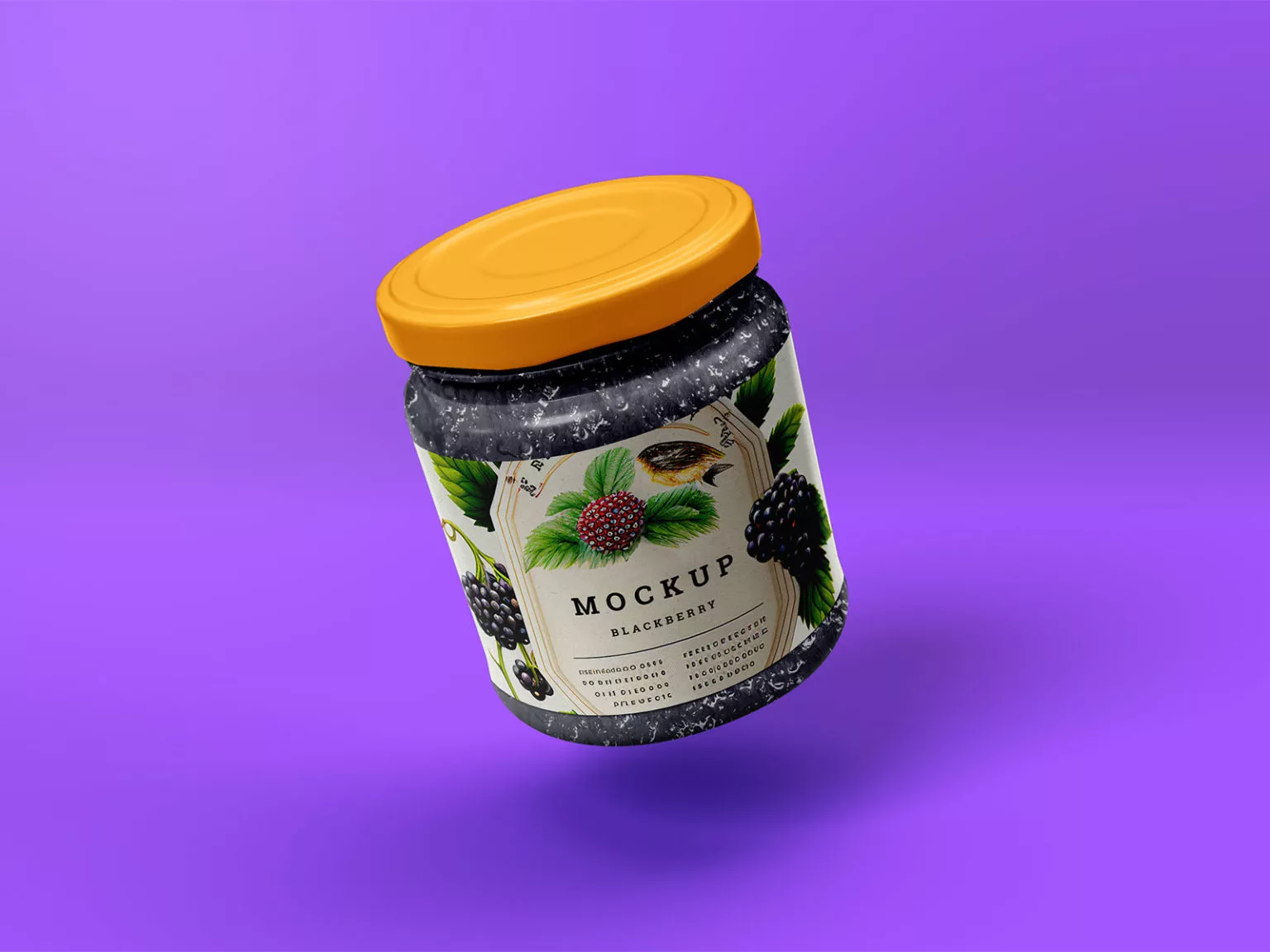 Jam Glass Jar Packaging Mockup | The Free Mockup