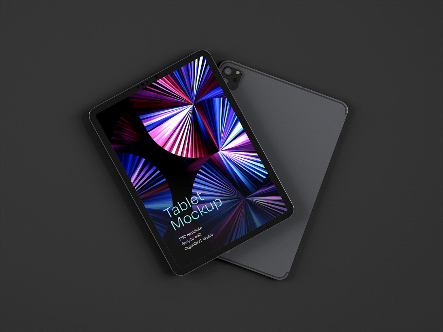 iPad Pro Tablet Screen Mockup PSD