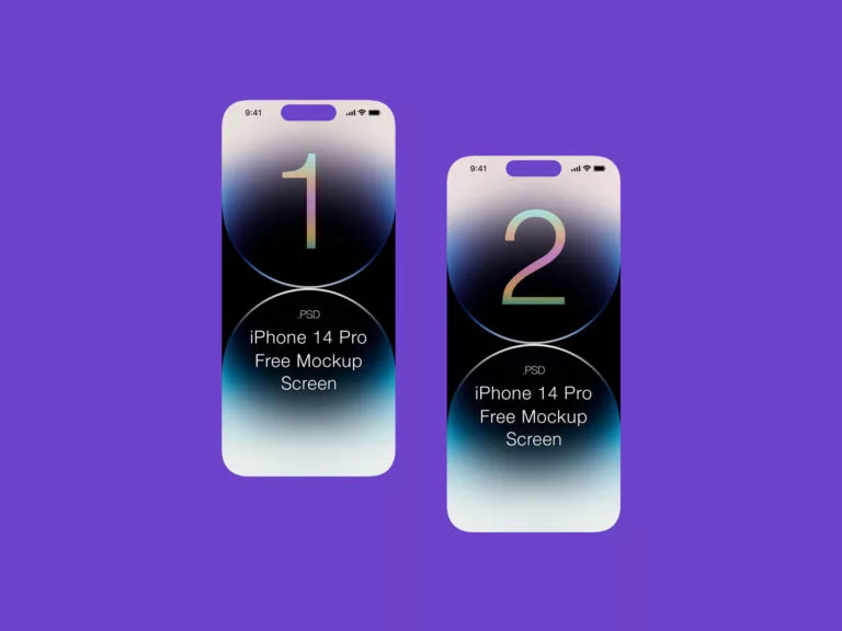 iOS UI App Screen Presentation Mockup | The Free Mockup