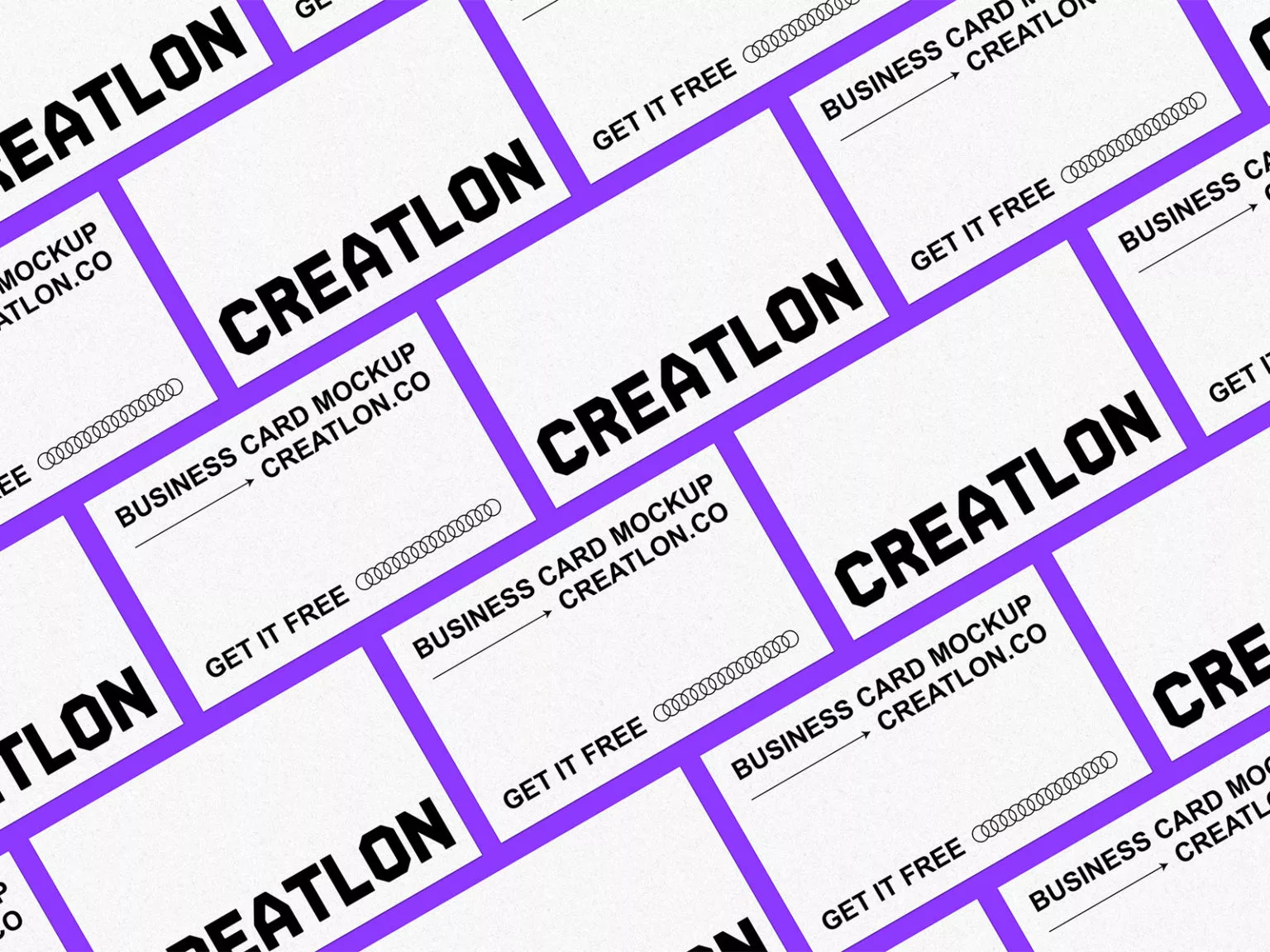 Business Card Stationery Mockup Grid Scene | The Free Mockup