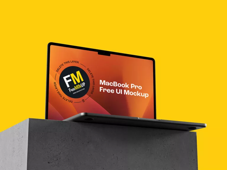 PSD MacBook Free UI Mockup | The Free Mockup