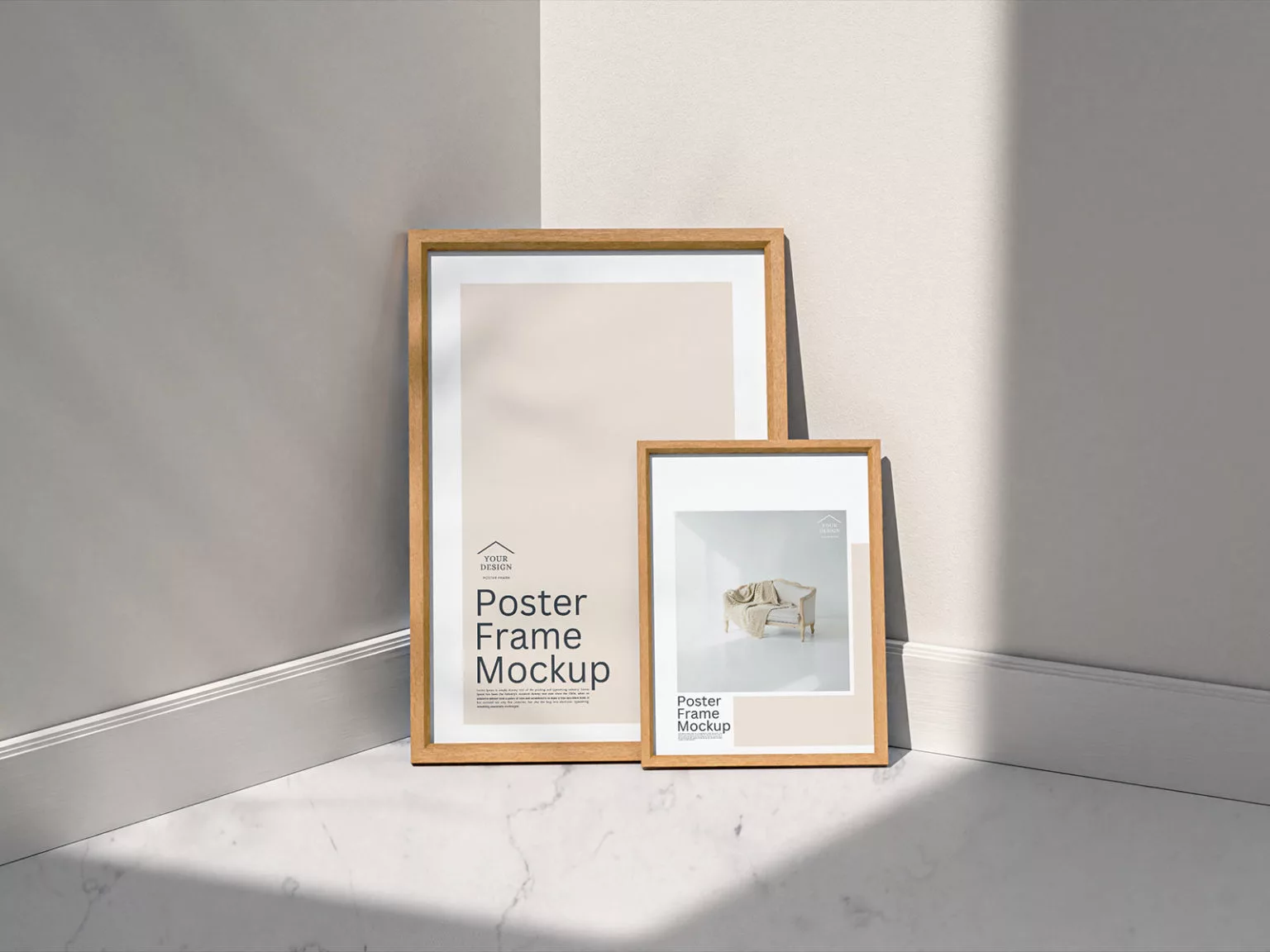 Poster Frame Free Mock-Up | The Free Mockup
