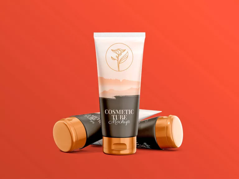 Cosmetic Tube Packaging Mockup | The Free Mockup