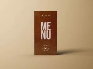 Free menu mockup | The Free Mockup