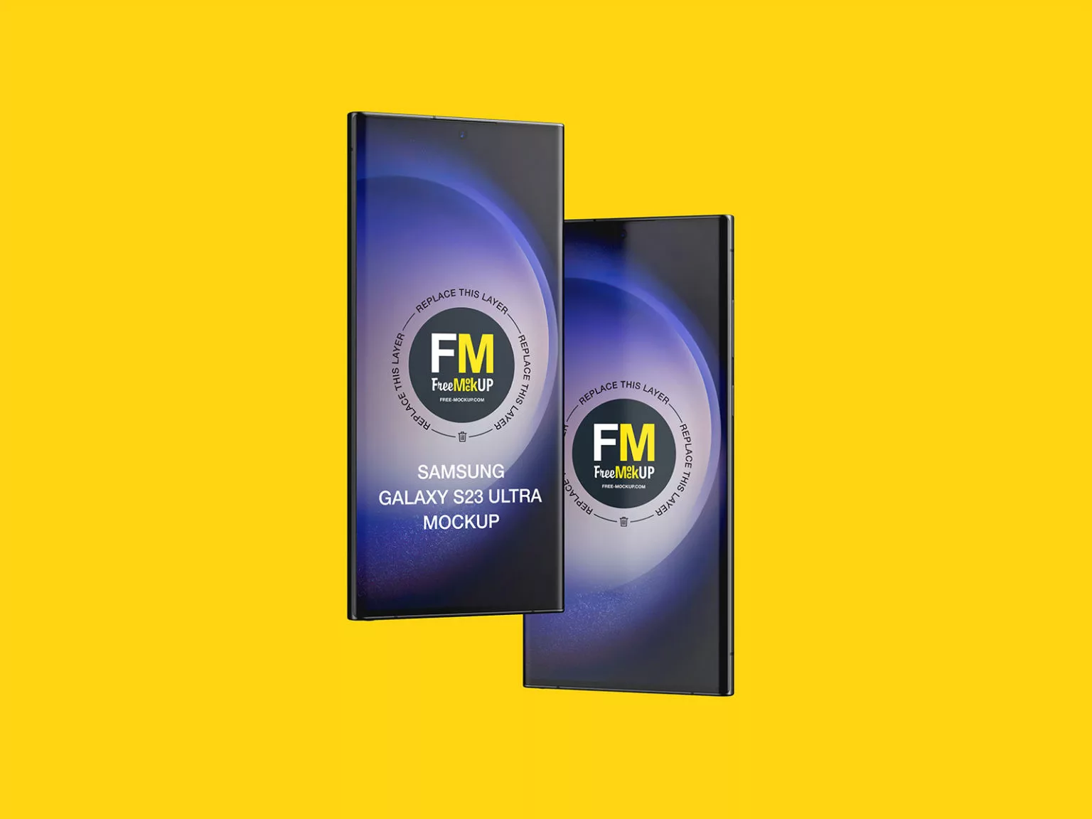 Floating Samsung Galaxy S23 Ultra Mockup | The Free Mockup