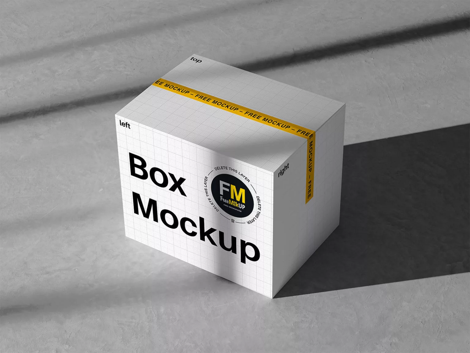 Paper Box Mockup – PSD Template | The Free Mockup