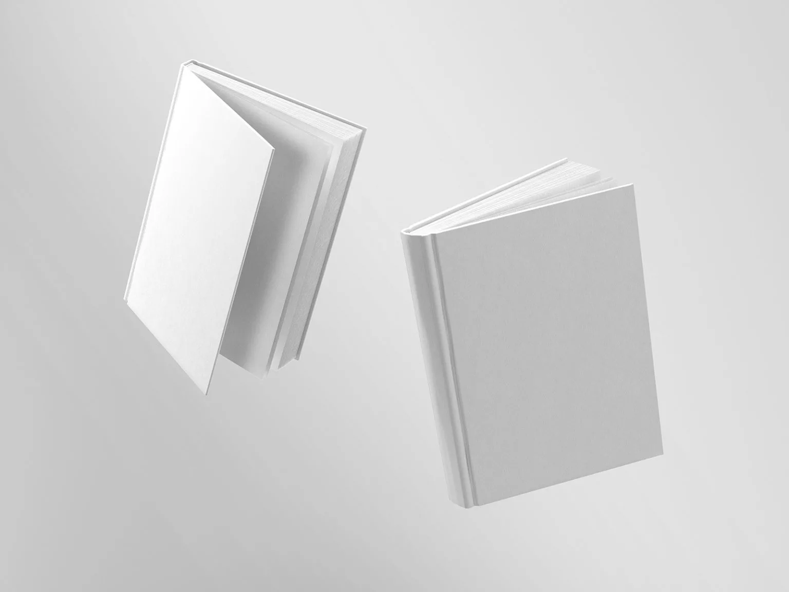 Floating Hardcover Book – Mockup Set | Free Mockup