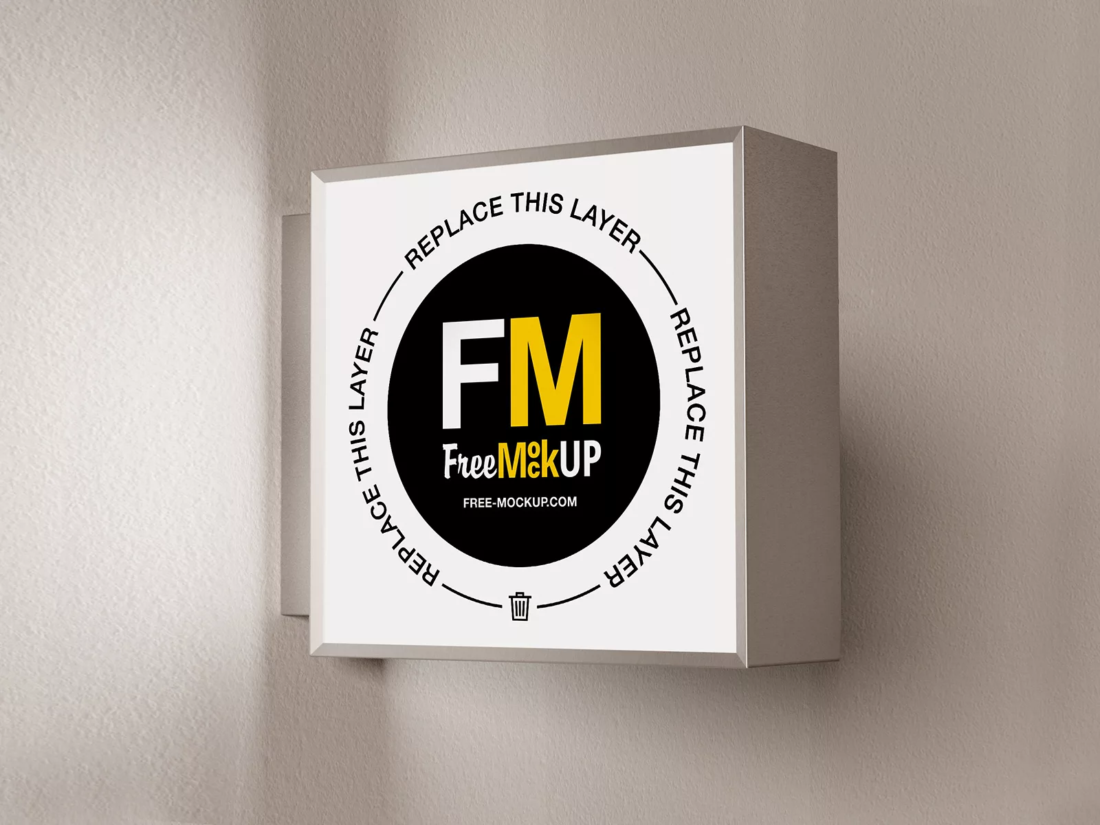 Light Signage Outdoor Branding – PSD Mockup | The Free Mockup