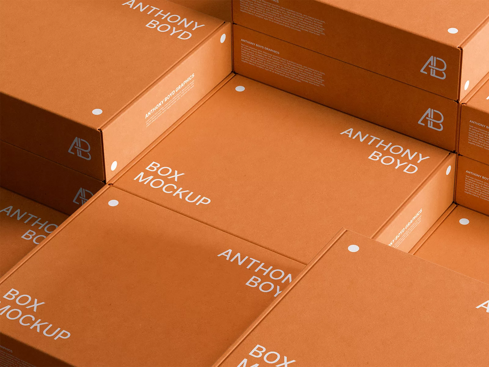 Stacked Boxes Scene PSD Mockup | The Free Mockup